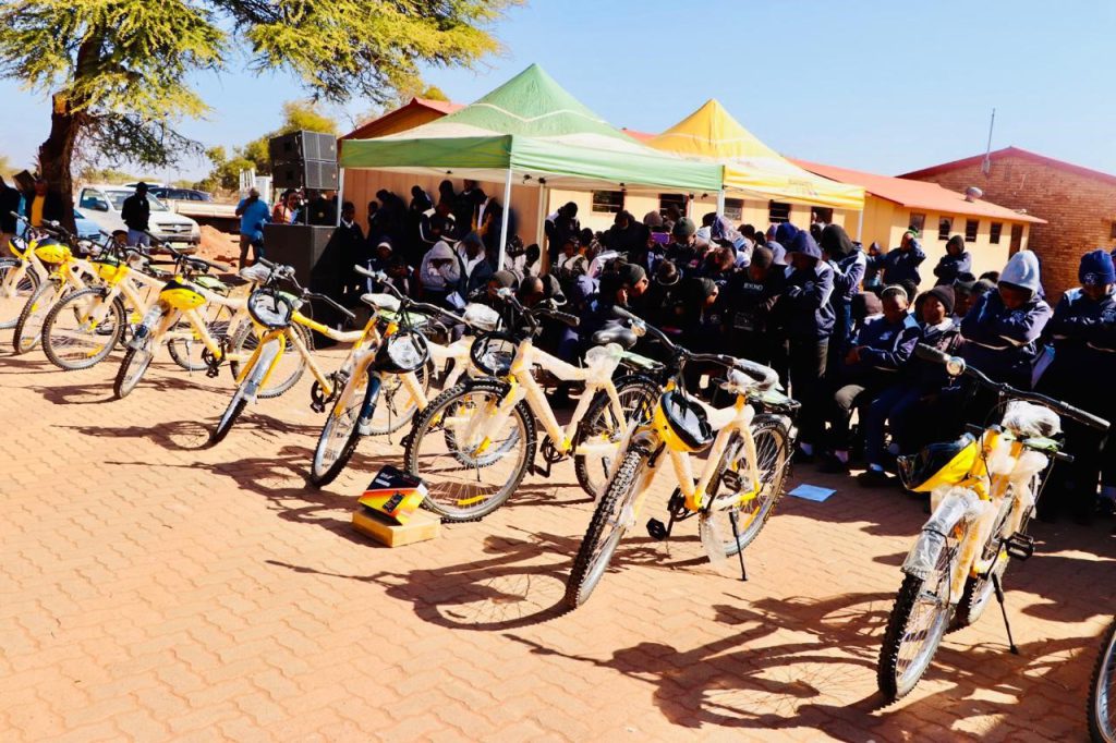 Mandela day activities MEC Wessels Morweng distributes bicycles to ...