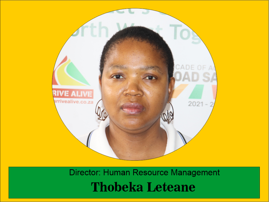 Thobeka Leteane – Department of Community Safety and Transport Management
