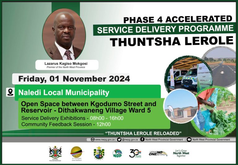 Thuntsha lerole in Naledi local municipality – Department of Community ...