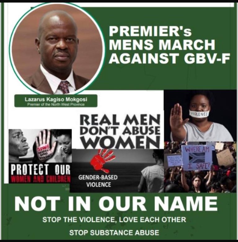 PROVINCIAL MEN’S MARCH AGAINST GBVF AND SUBSTANCE ABUSE IN MAHIKENG ...